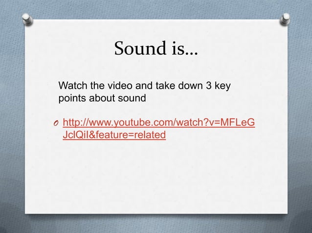 Slides sound-2012 | PPTX