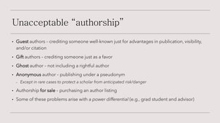 Unraveling Scholarly Authorship | PPT
