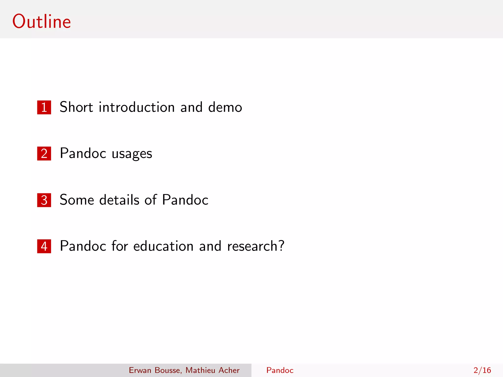 Pandoc: a universal document converter | PPT