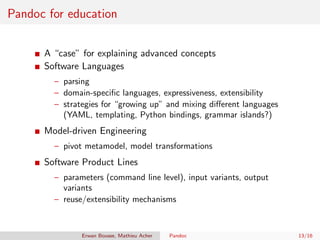 Pandoc: a universal document converter | PPT