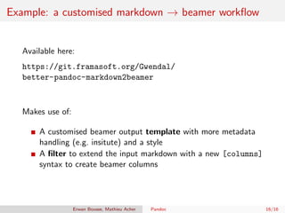 Pandoc: a universal document converter | PPT