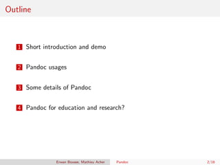 Pandoc: a universal document converter | PPT