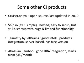 Continuous Integration for your Android projects | PDF