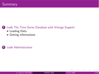 Workshop Matlab BITS Database | PPT