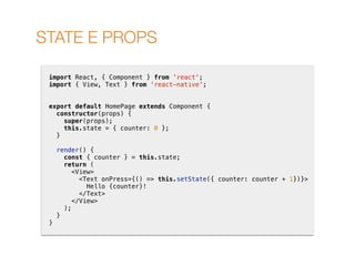 Introduzione a React Native - Alessandro Giannini | PPT