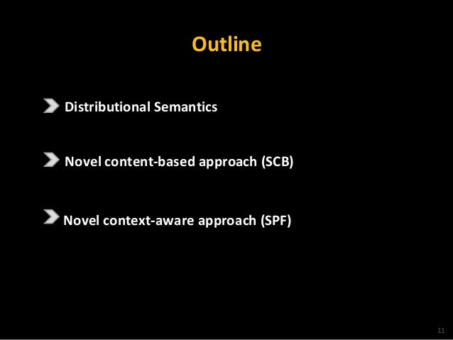 Phd Defense Exploiting Distributional Semantics For Content Based A