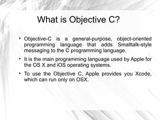 Introduction to Objective C | PPT