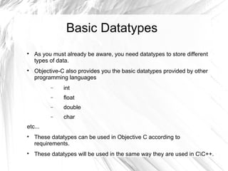 Introduction to Objective C | PPT