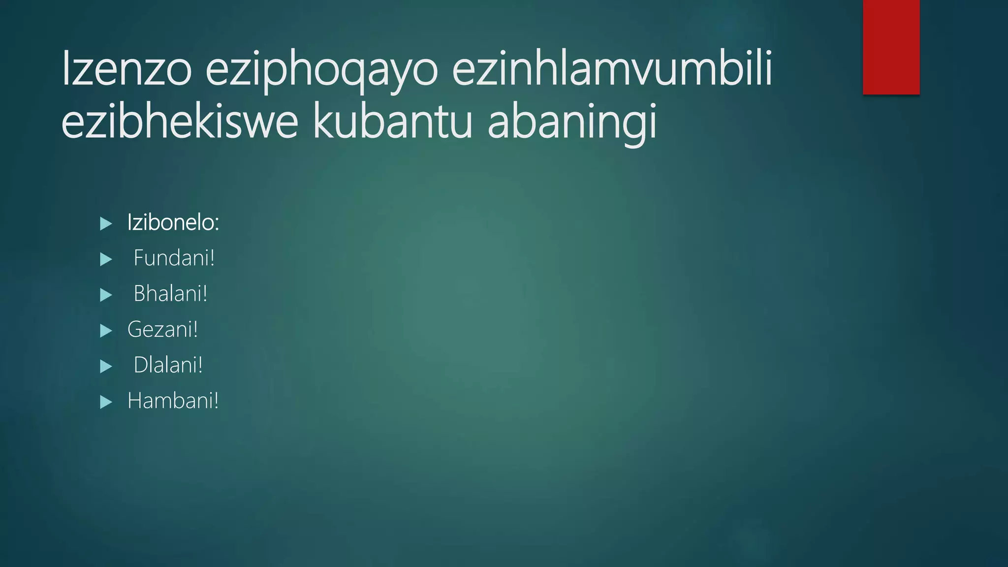 iSIZULU | PPTX