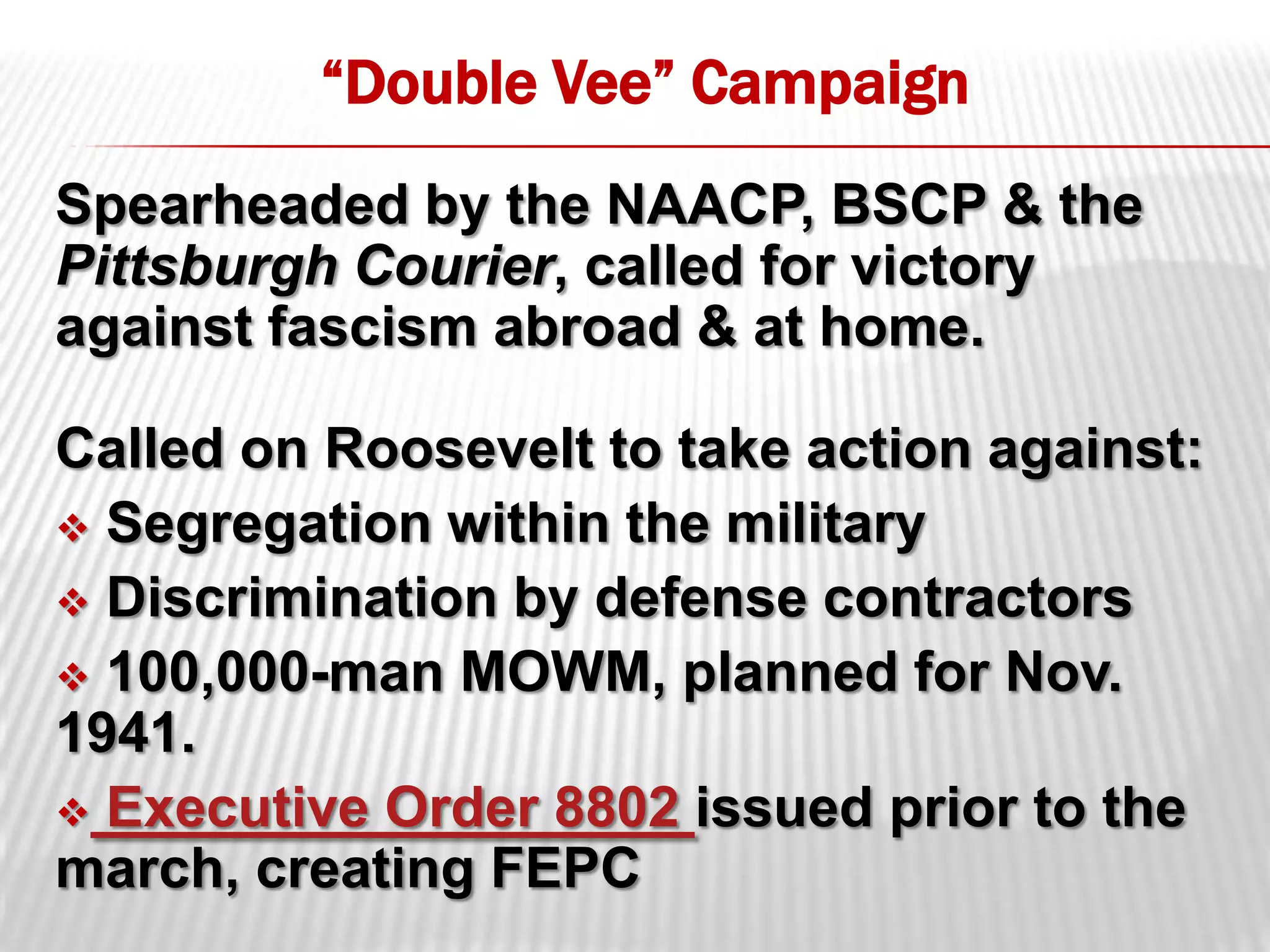 African-American History ~ World War Two | PPTX