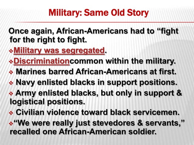 African-American History ~ World War Two | PPTX