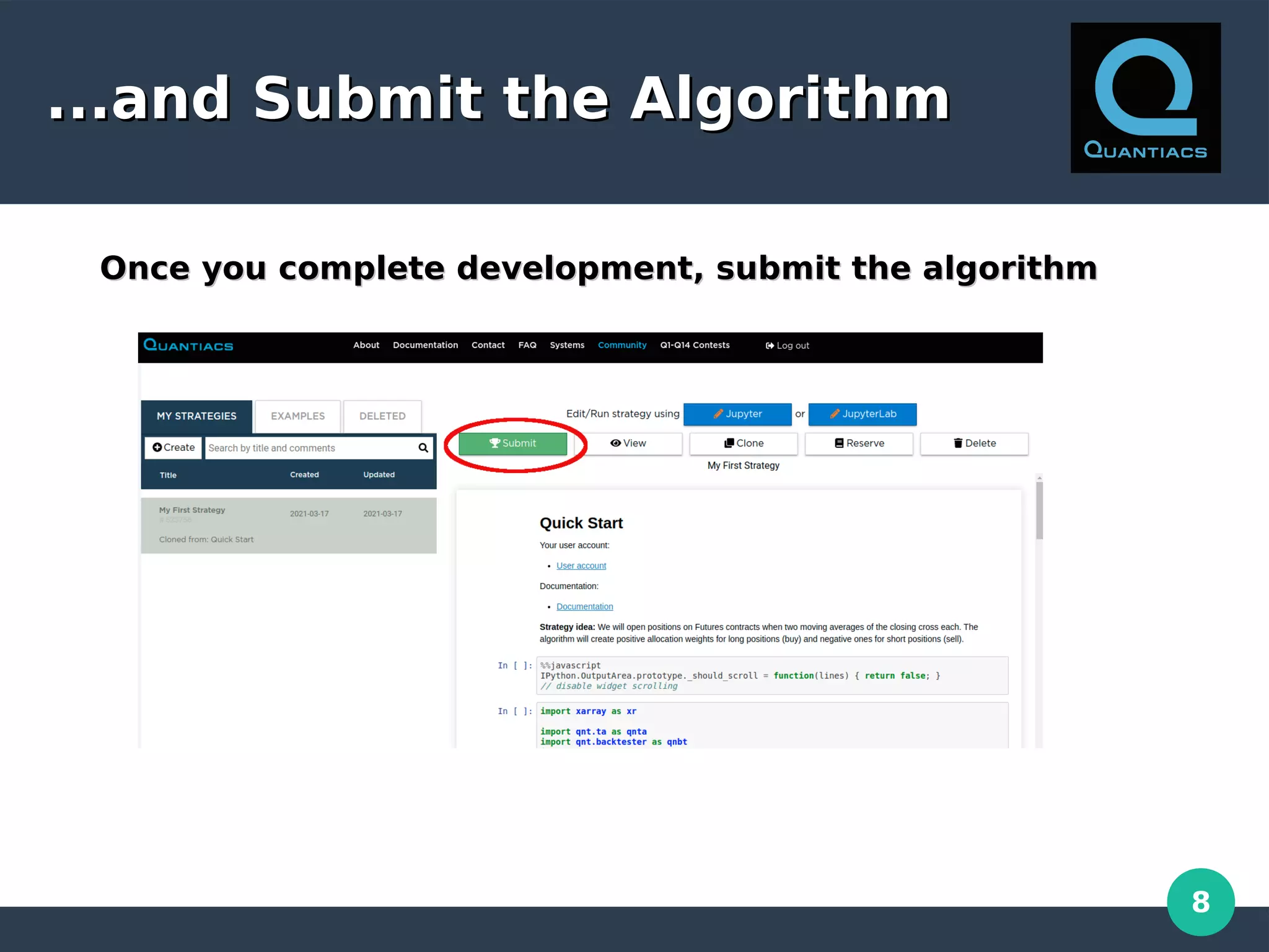 Using Quantiacs on Your Machine | PPT