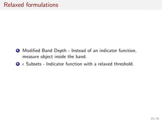 Generalized Notions of Data Depth | PPT