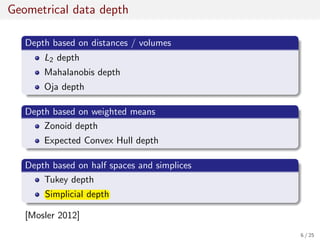 Generalized Notions of Data Depth | PDF | Databases | Computer Software and Applications