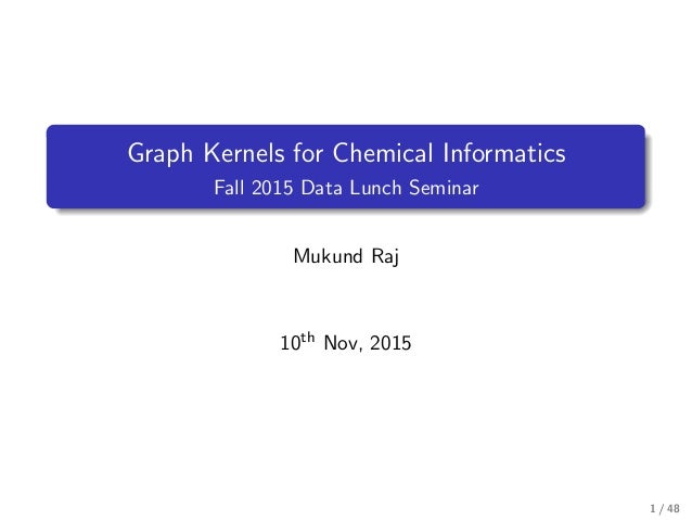 Graph Kernels for Chemical Informatics