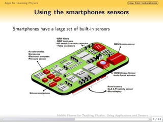 Mobile Phones for Teaching Physics: Using Applications and Sensors | PDF
