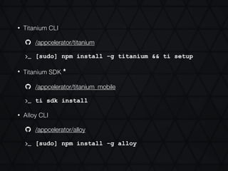 Appcelerator OSS & Platform | PPT