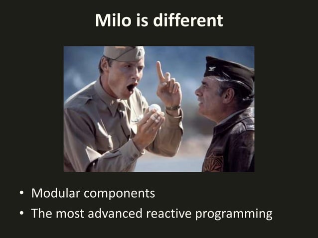 Reactive JavaScript framework Milo.js