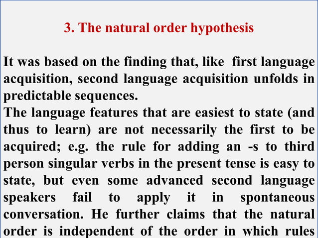 Monitor Model of Second Language Acquisition | PPTX