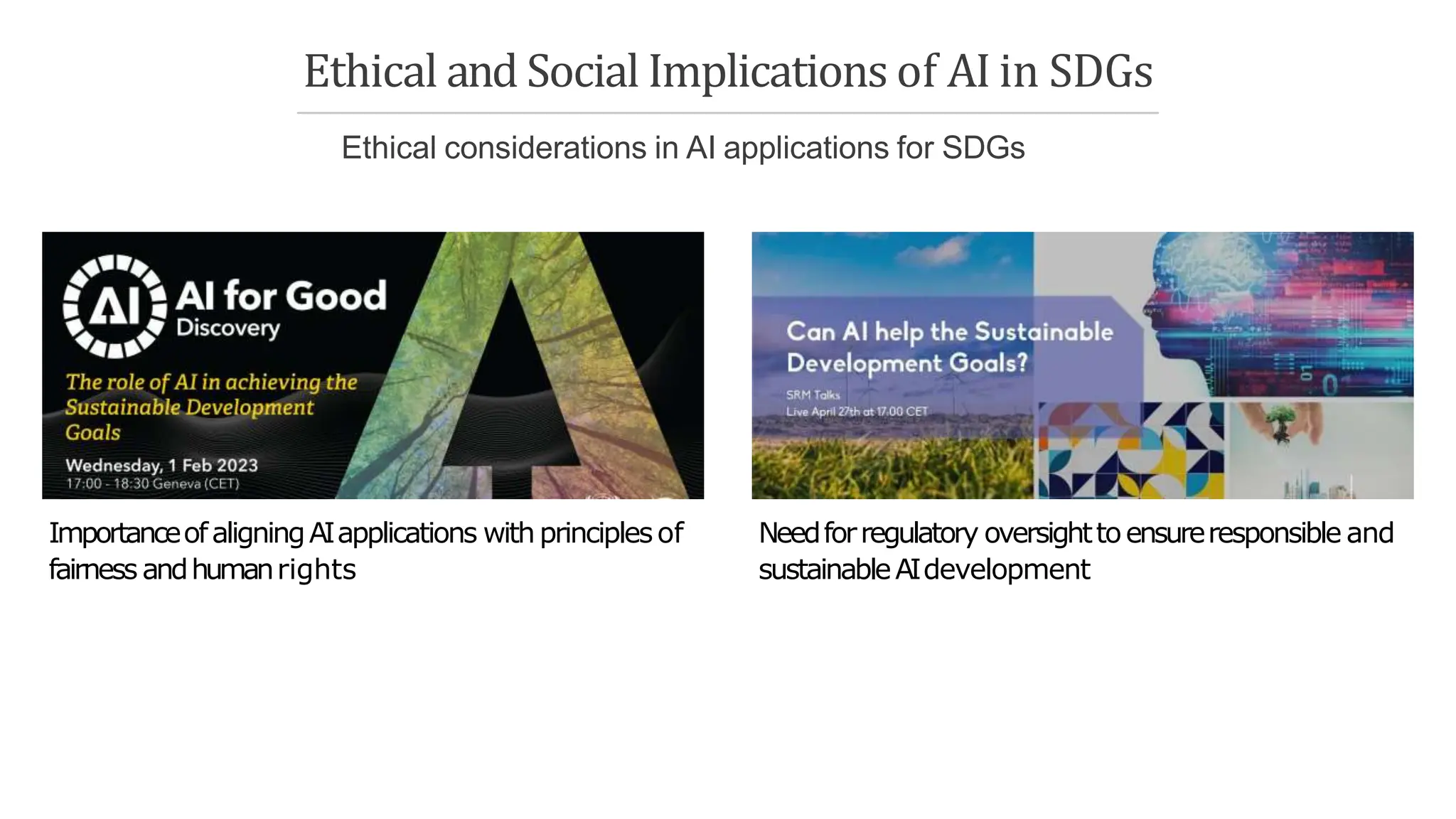 AI for Sustainable Development Goals (SDGs) | PPTX