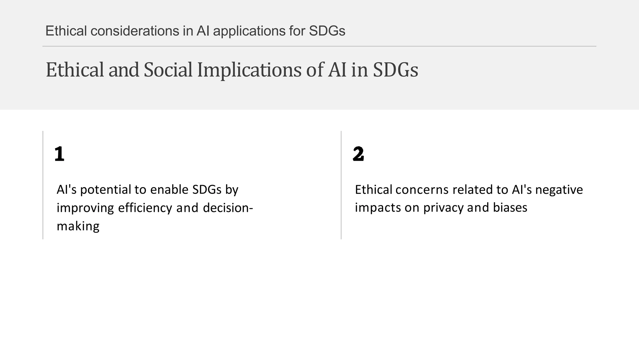 AI for Sustainable Development Goals (SDGs) | PPTX
