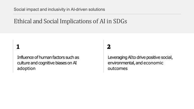 AI for Sustainable Development Goals (SDGs) | PPTX