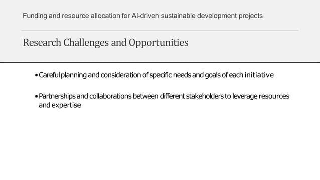 AI for Sustainable Development Goals (SDGs) | PPTX