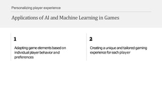 Machine Learning & AI in Video Game Development | PPTX