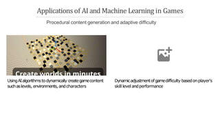 Machine Learning & AI in Video Game Development | PPTX