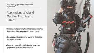 Machine Learning & AI in Video Game Development | PPTX