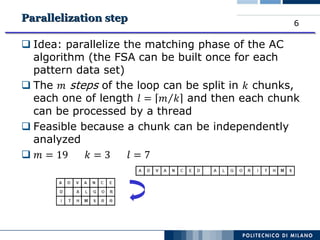 Aho-Corasick algorithm parallelization | PDF