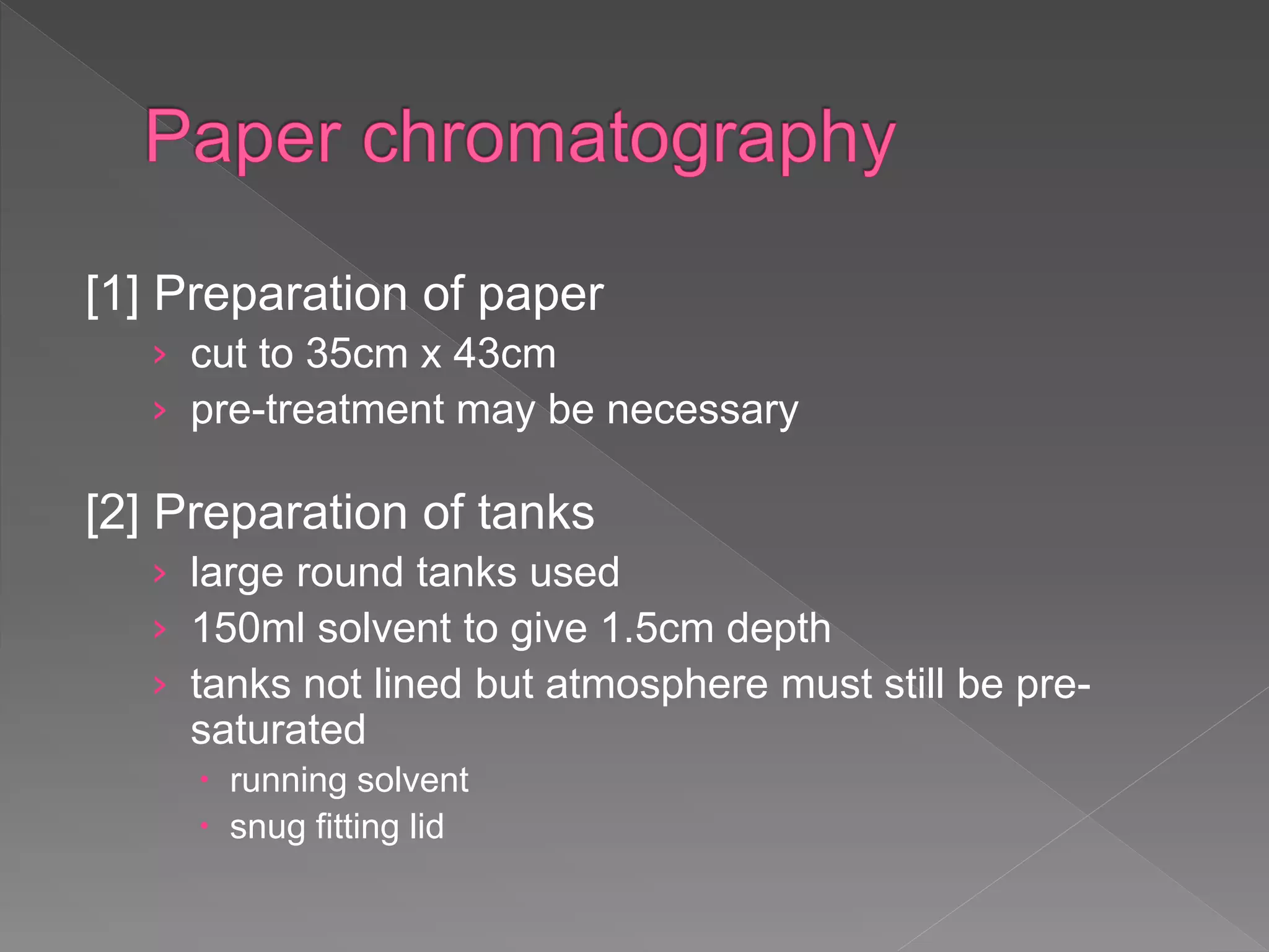TLC and Paper chromatography procedure | PPT
