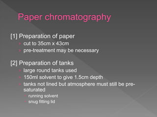 TLC and Paper chromatography procedure | PPT