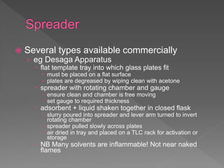 TLC and Paper chromatography procedure | PPT