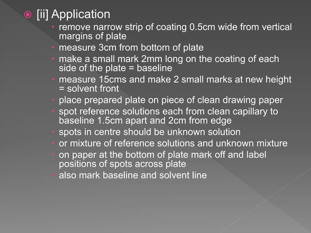 TLC and Paper chromatography procedure | PPT