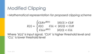 Joint SLM and Modified Clipping Technique for PAPR Reduction | PDF
