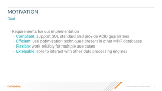 Apache Hive: From MapReduce to Enterprise-grade Big Data Warehousing | PPT