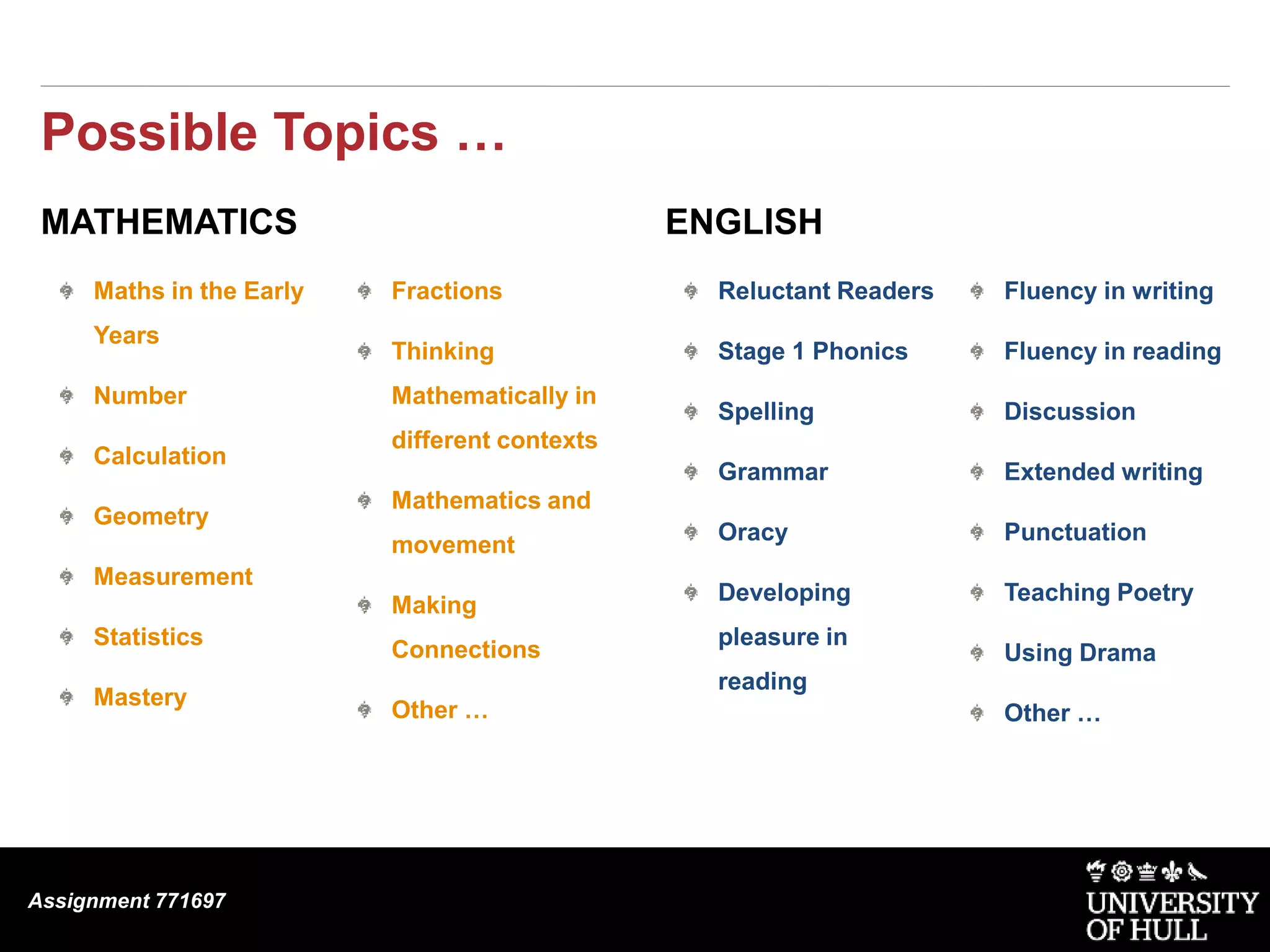 Assignment #1 (Primary) | PPTX