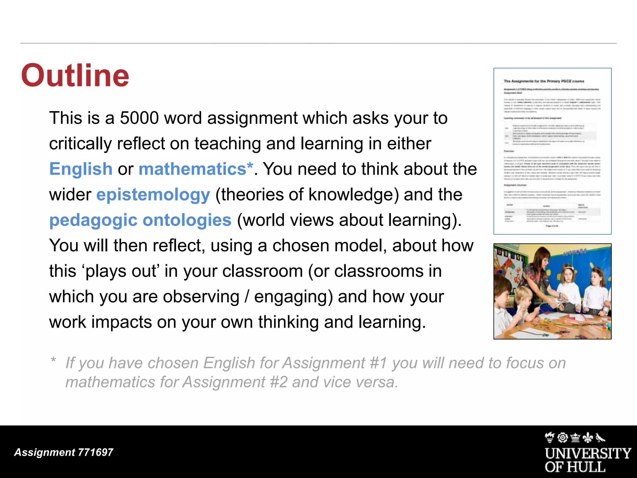 Assignment #1 (Primary) | PPTX