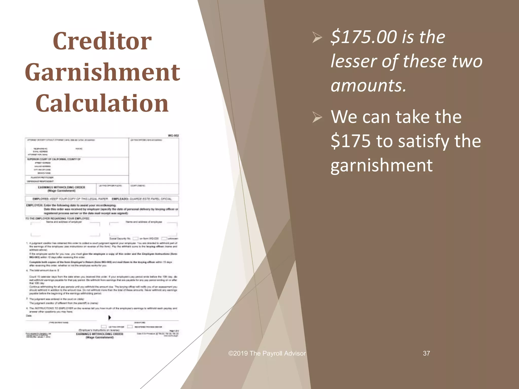 Payroll Webinar: The A to Z of Garnishments Part 3 | PPTX