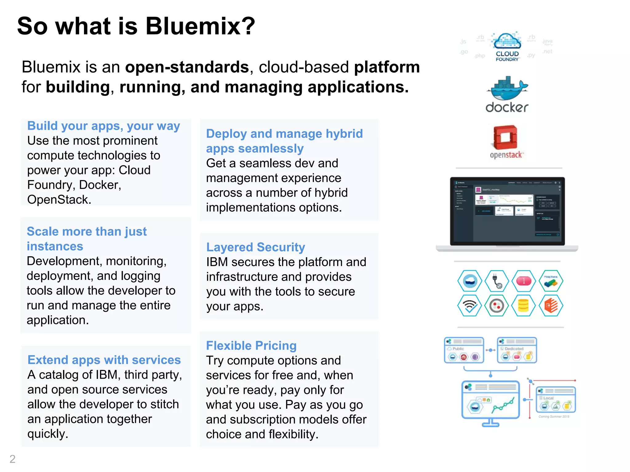 Bluemix Overview | PPTX | Cloud Computing | Internet