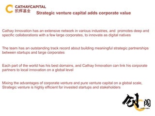 Cathay Innovation inaugure le fonds franco-chinois innovation | PDF ...