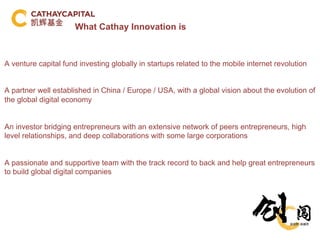 Cathay Innovation inaugure le fonds franco-chinois innovation | PDF ...