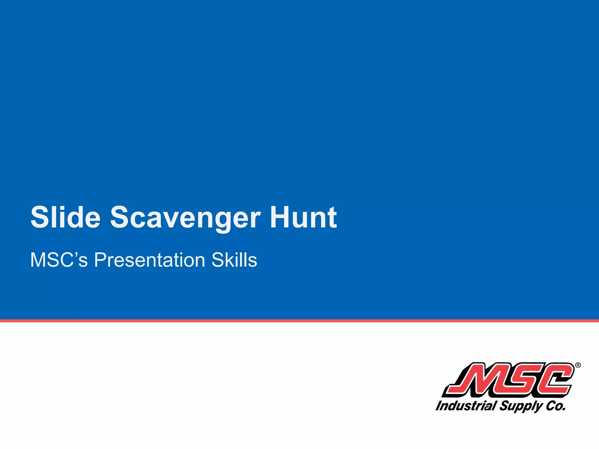 Slide Scavenger Hunt | PPT