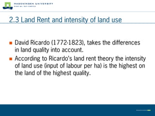 Chapter 2: Land use Theory | PDF