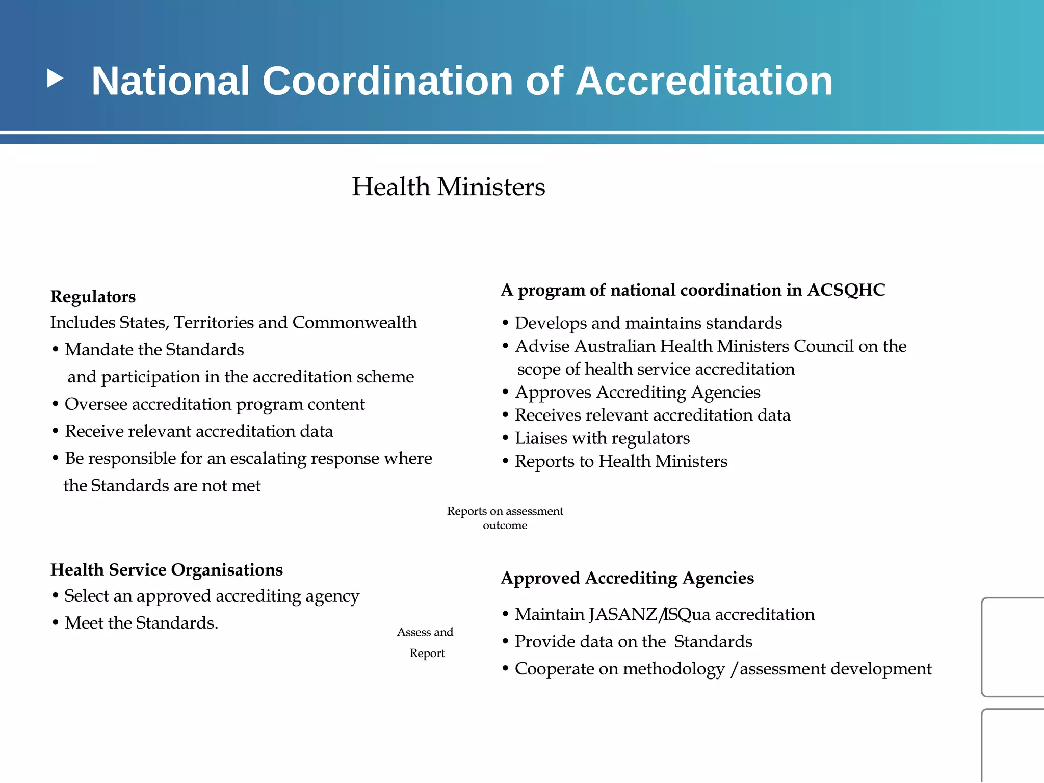 Deb Picone: Implications of The New National Healthcare Standards for ...