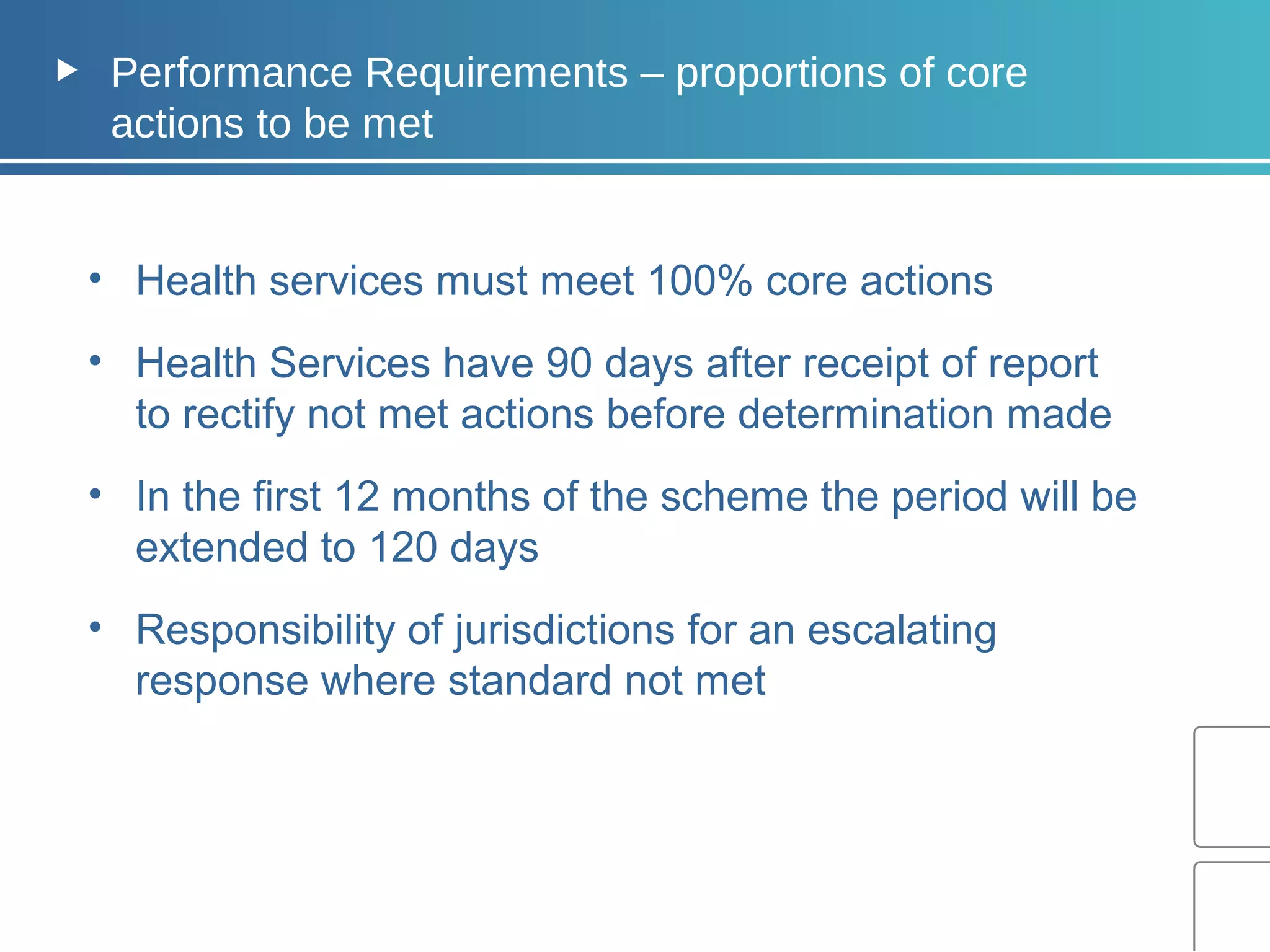Deb Picone: Implications of The New National Healthcare Standards for ...