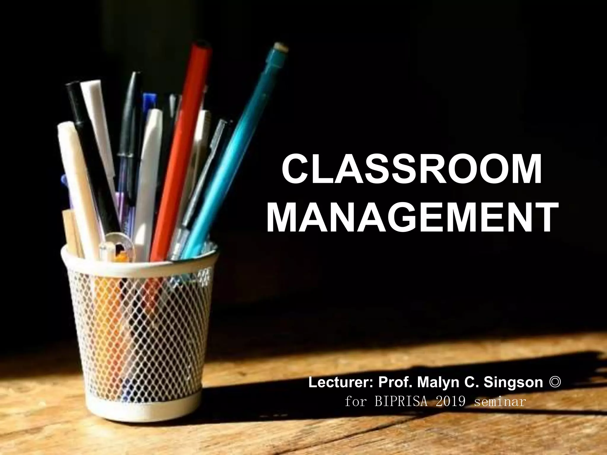 Classroom Management 101 | PPTX