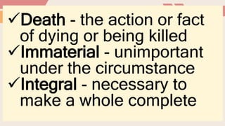 INTRODUCTION TO THE PHILOSOPHY OF THE HUMAN PERSON - DEATH.pptx