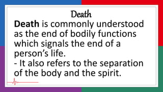 INTRODUCTION TO THE PHILOSOPHY OF THE HUMAN PERSON - DEATH.pptx